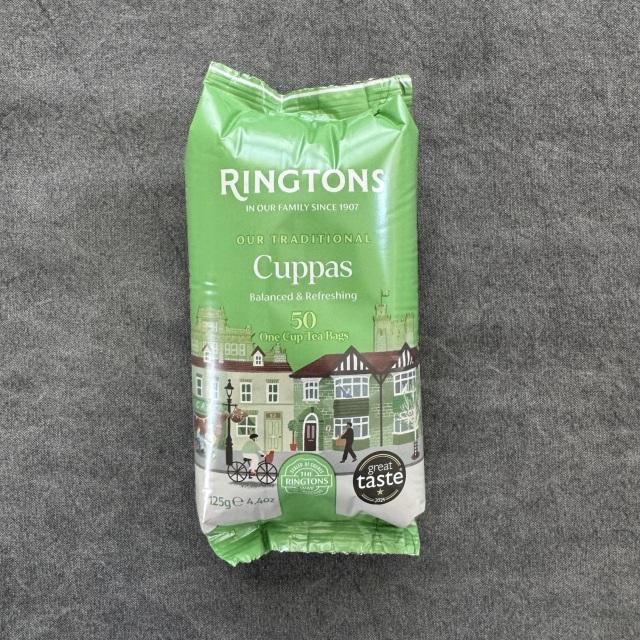 英国紅茶 Ringtons リントンズ 【CUPPAS カッパス】 100包100杯分 250g